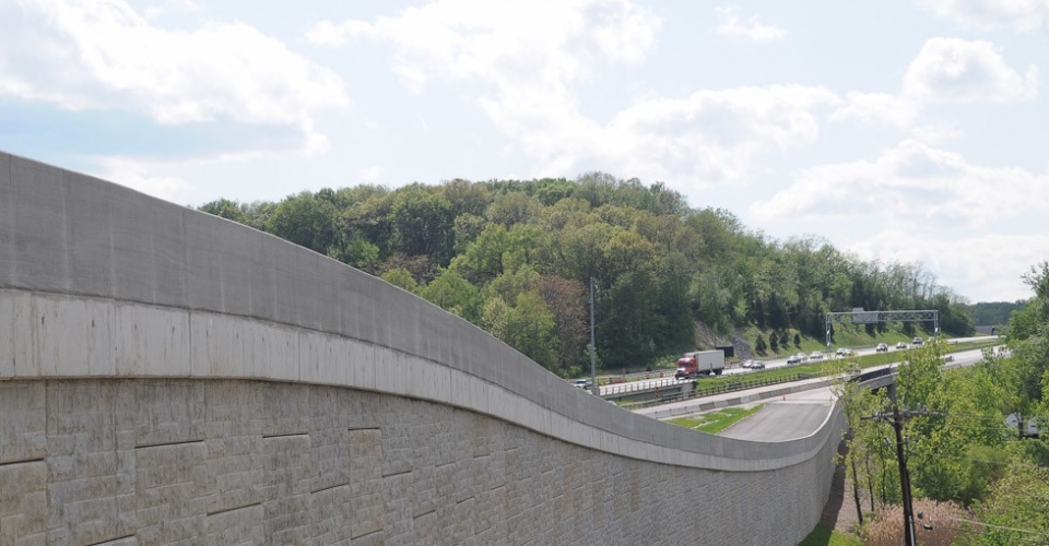 MSE Precast Panel Retaining Wall - Faddis Concrete